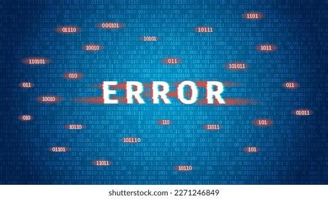 Random Binary Code Programming Error Technology Stock Vector Royalty Free