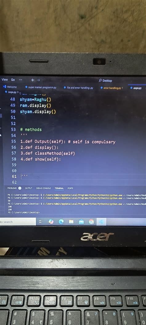 Opps Logical Methods Part 1 Kiran Sagar Pythonlife B Raghu