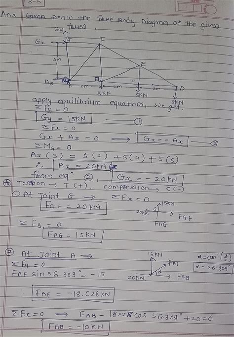 [solved] Determine The Force In Each Member Of The Truss Course Hero