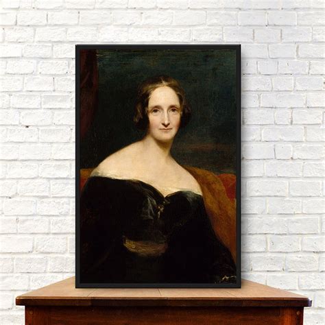 Mary Shelley Portrait Poster For Home Living Wall Art Birthday T Etsy