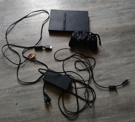 Sony Playstation 2 Ps2 Ultra Slim Console With Dual Shock 2