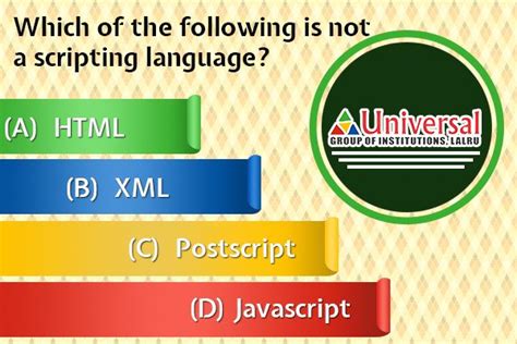 which of the following is not a scripting language a b c d