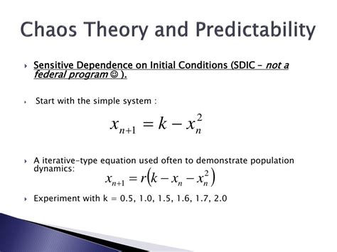Ppt Chaos Theory And Predictability Powerpoint Presentation Free