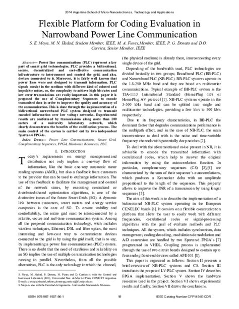 Pdf Flexible Platform For Coding Evaluation In Narrowband Power Line Communication