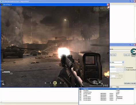 Cod4 Some Weapon Upgrades With Cheat Engine Youtube