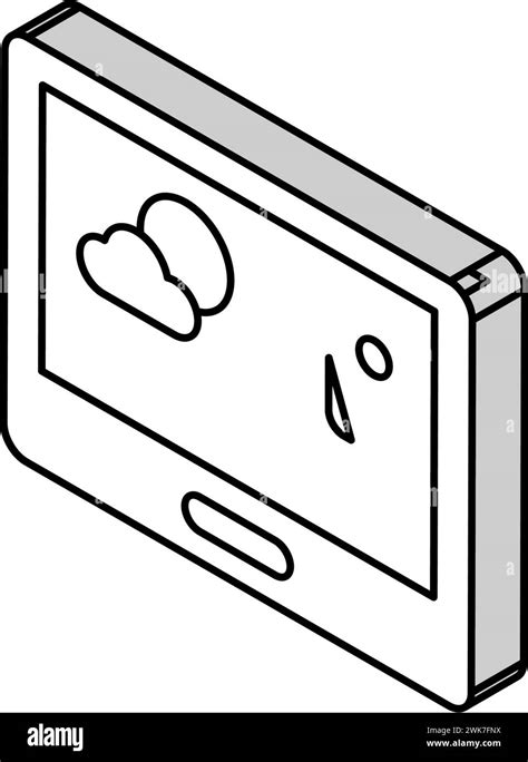 Thermostat Conditioning System Isometric Icon Vector Illustration Stock Vector Image And Art Alamy