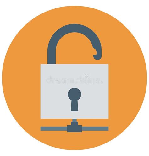 Shared Protection Lock Shared Isolated Vector Icons That Can Be