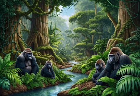 Western Lowland Gorilla Habitat A Cozy Home In The African Rainforests