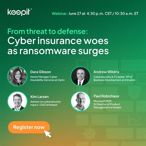 Keepit On Linkedin Ransomwareattack Ransomwarerecovery Cyberinsurance Cybersecurity…