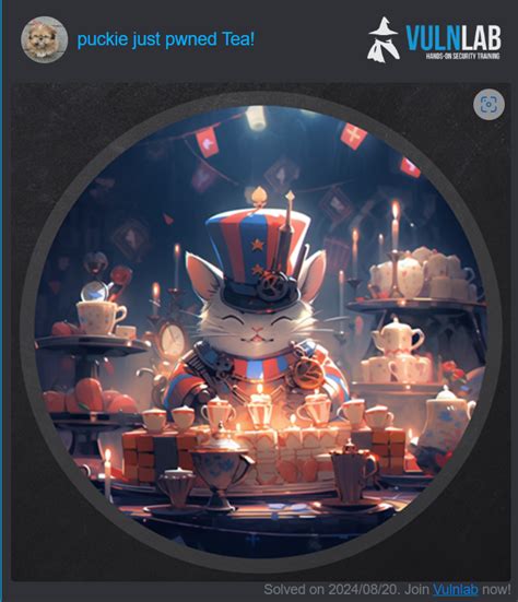 vulnlab tea puckiestyle