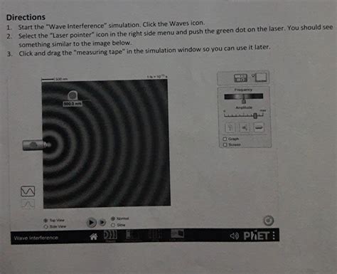 Solved This Is Using The Phet Wave Interference Simulation Chegg