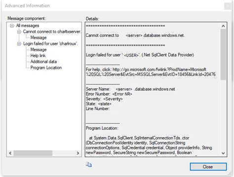 Attempt To Connect To Server Failed Mscorlib Microsoft Community Hub