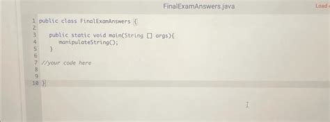 solved write a class named finalexamanswers java in the
