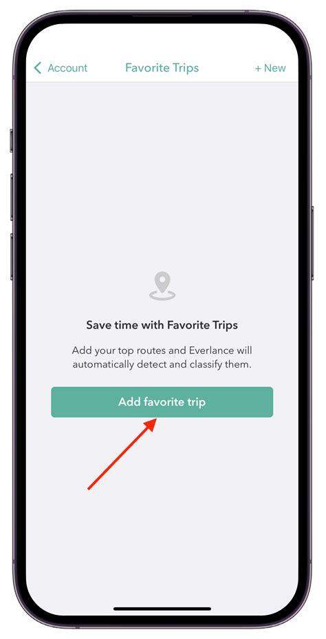 How To Add Favorite Trips To Automatically Classify Your Trips
