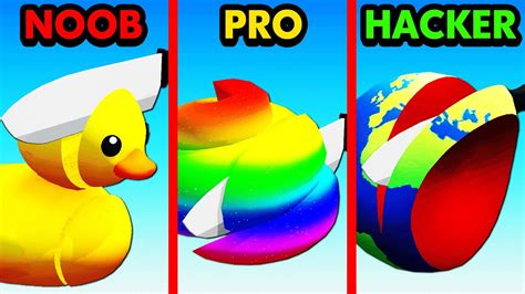 NOOB Vs PRO Vs HACKER ASMR SLICING YouTube