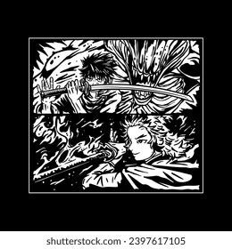 Editorial Yuta Okkutsu Rengoku Kyojuro Jujutsu Stock Vector Royalty Free 2397617105 Shutterstock