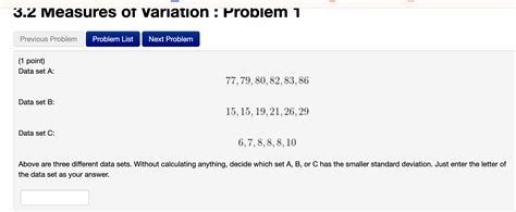 solved 1 ﻿point ﻿consider the following small data set 1