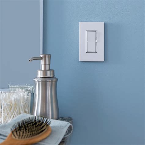 Lutron Claro 1 Gang Standard Size Glacier White Plastic Indoor