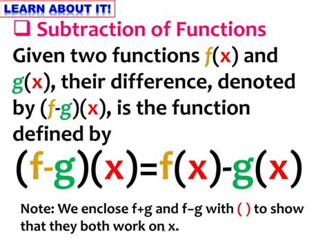 Lesson A Operations Of Functions Pptx