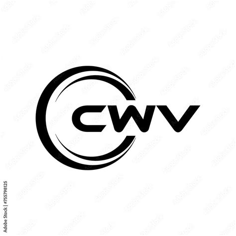 Cwv Letter Logo Design With White Background In Illustrator Cube Logo Vector Logo Modern
