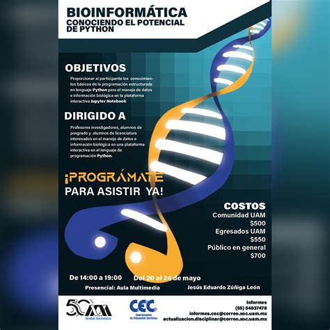 Bioinformática conociendo el potencial de Python UAM Xochimilco