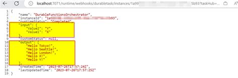 how to pass multiple parameters to orchestrator for azure durable