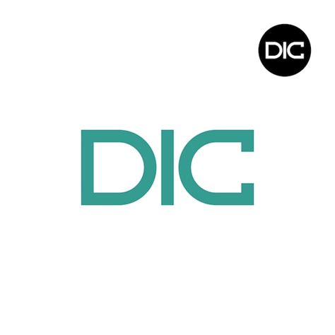 Premium Vector Dic Logo Letter Monogram Design