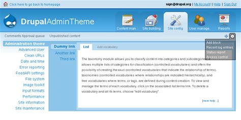Make Drupal Interface More Usable Drupal Org