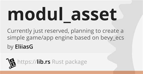 Modul Asset Rust Game Dev Lib Rs