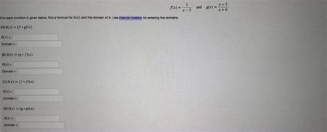 Solved For Each Function H Given Below Find A Formula For Chegg