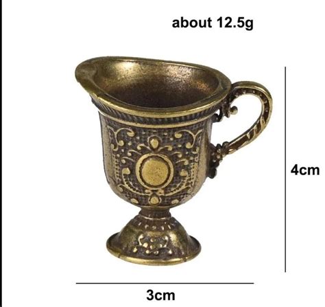 Фигурка статуэтка чаша чашка латунная металл латунь — цена 399 грн в каталоге Статуэтки Купить