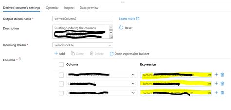 automatize derived column for normalization of json file microsoft qanda