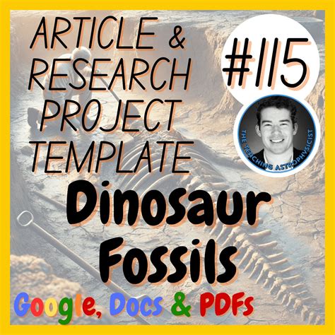 Dinosaur Fossils Science Article Research Project Template