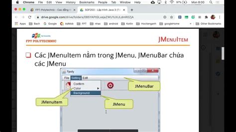 Java3 Jmenujlistjcomboboxjtable Jtree P1 Fpt Polytechnic