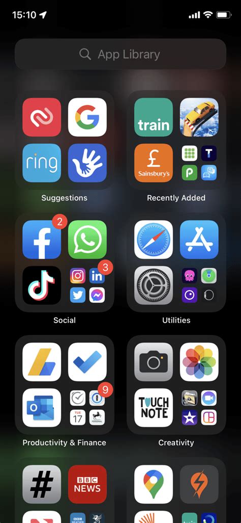 iphone ipad list apps alphabetically