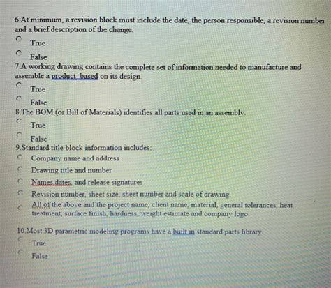Solved 6at Minimum A Revision Block Must Include The Date