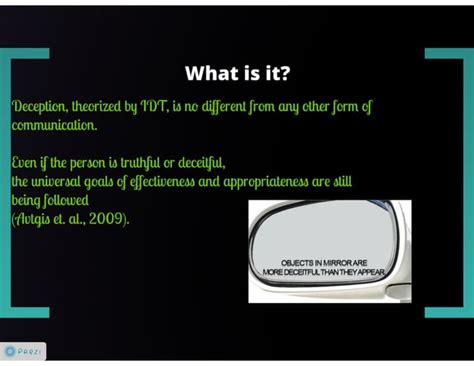 Interpersonal Deception Theory Ppt