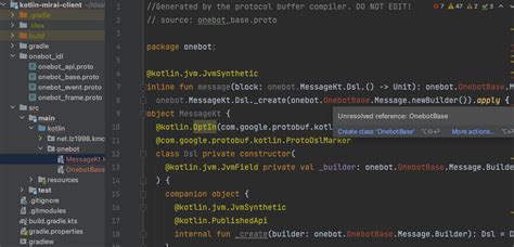 Generate Kotlin Code Unresolved Reference Issue Protocolbuffers Protobuf Github
