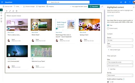news items in microsoft search search explained
