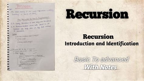 Recursion Tutorial For Beginners Learn Recursion Easily Youtube