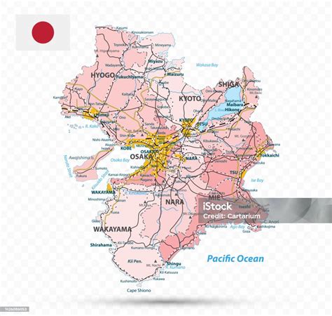 Ilustración De Mapa Kinki Alaska Mapa De La Prefectura De Japón Y Más