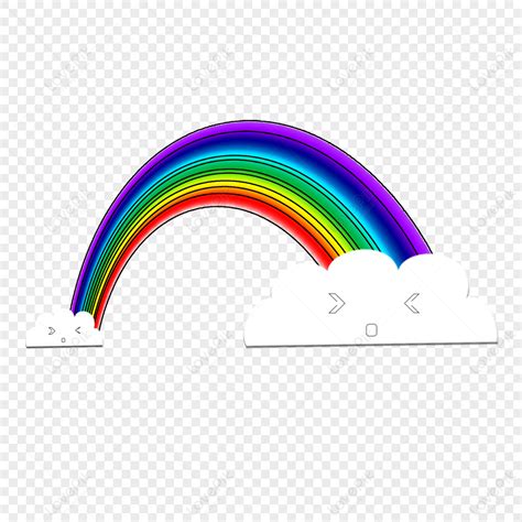 귀여운 구름 일러스트 Emoji 무지개 스트로크 클립 아트 이모티콘디자이너편물 Png 일러스트 무료 다운로드 Lovepik