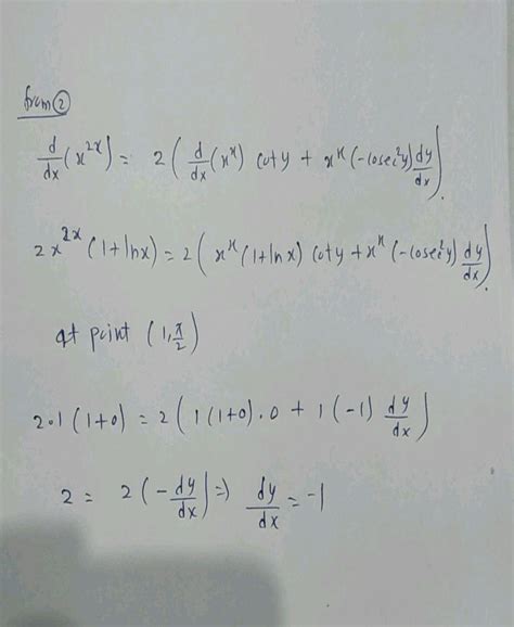 let y be an implict of x defined byn x { 2 x } 2 x { x