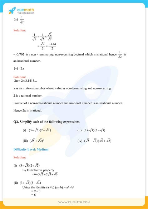 Ncert Solutions Class 9 Maths Chapter 1 Exercise 1 5 Number Systems Free Pdf