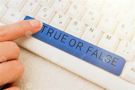 Writing Displaying Text True Or False Word For Decide Between A Fact