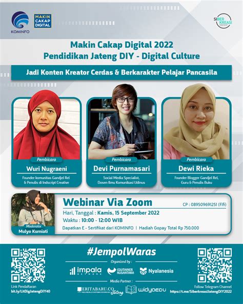 Jadi Konten Kreator Cerdas Berkarakter Pelajar Pancasila Beritabaru Co Jawa Tengah