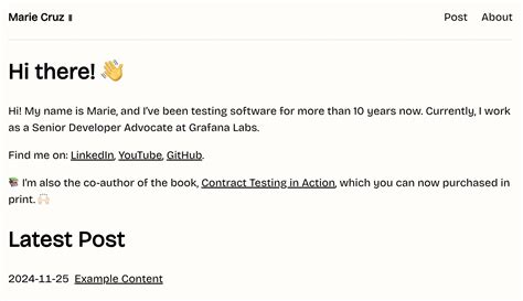 Create A Static Blog With Hugo And Github Pages Marie Cruz