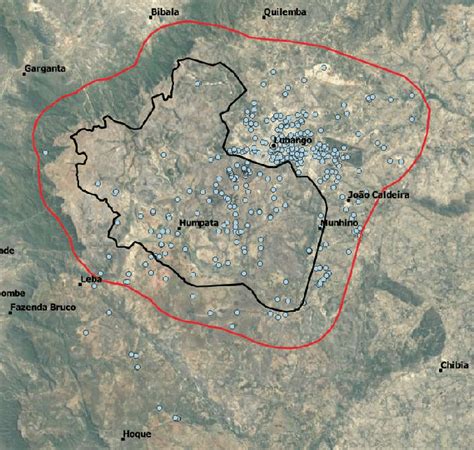locations of all boreholes reported in the borehole database the red
