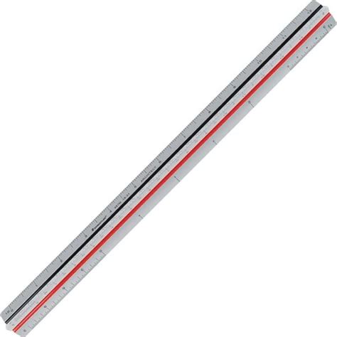 Staedtler Std987m1831bk Professional Triangular Scale Ruler Metal Architecture Scale 12 Inch