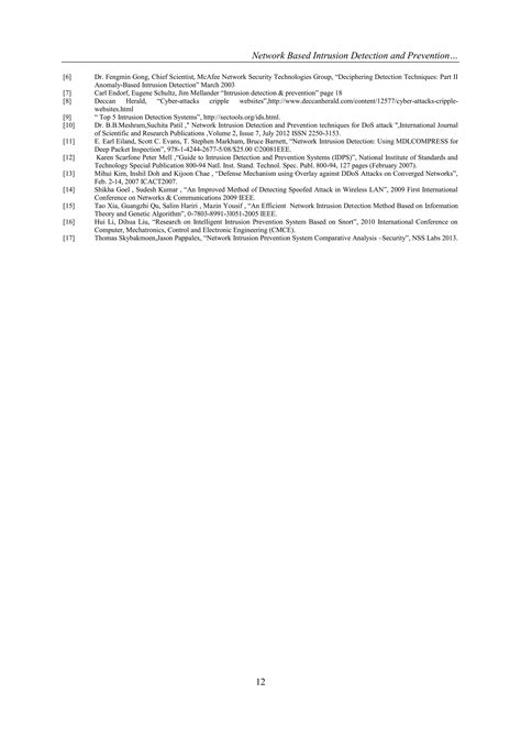 Network Based Intrusion Detection And Prevention Systems Attack